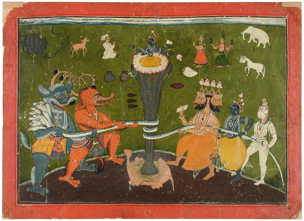 Churning of the Ocean: The Myth and its Yogic Interpretations | Sahapedia